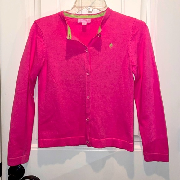 Lilly Pulitzer | Shirts & Tops | Lilly Pulitzer Bright Pink Long ...